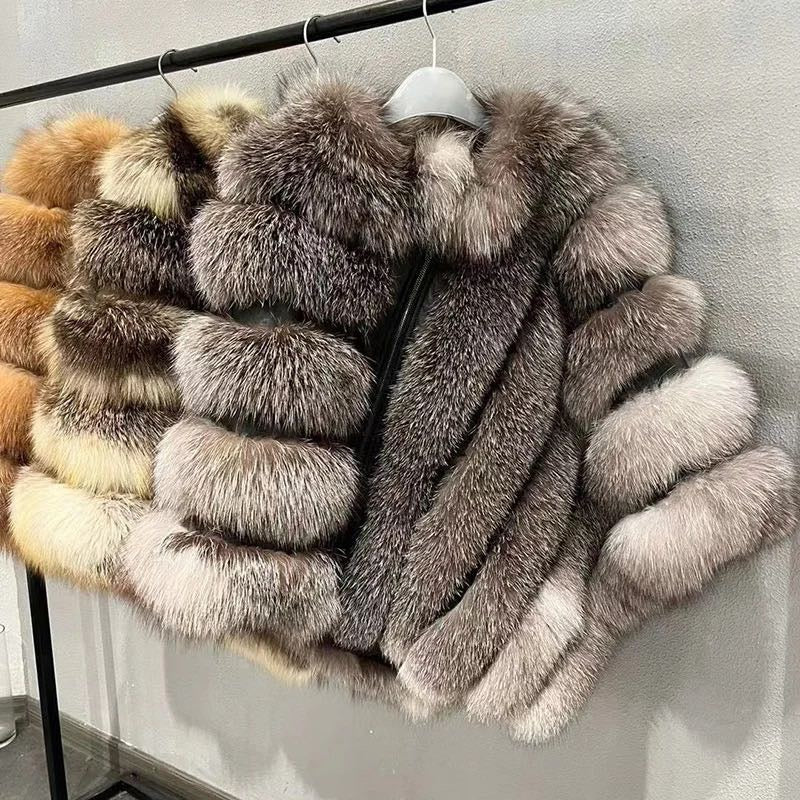 Silver Fox Fur Cape– Cherish The Furs